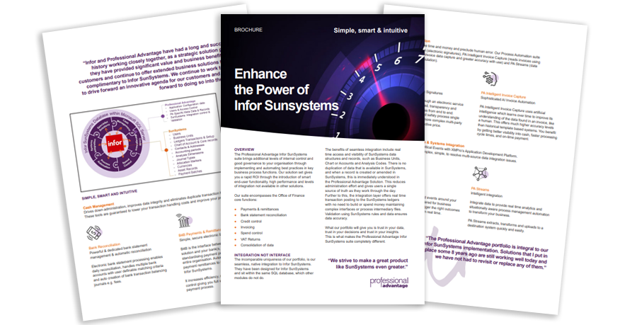 Infor SunSystems Automation Suite
